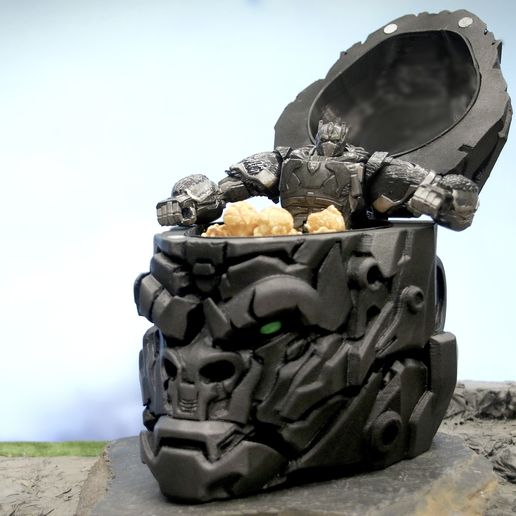 🤖 Transformers ROTB Optimus Primal Popcorn Bucket・Free STL File for ・Cults