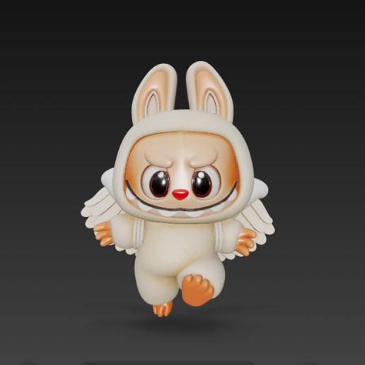 👼 Labubu Angel・Free STL File for 3D printing・Cults