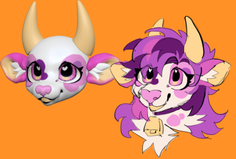 🐄 FURSUIT BASE - Raspberry Cow・ STL File for 3D printing・Cults