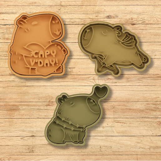 STL file COOKIE CUTTER set- capybara set of 3 🍪 ・3D printing model to ...