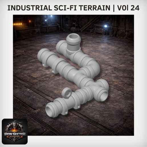 🎲 Modular Industrial Pipe Infrastructure Terrain for Sci-Fi Tabletop ...