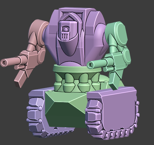 🤖 Grim Dark Imperial Robot (Supportless)・Free OBJ File for 3D printing ...