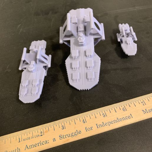 🛰 Alpha Space Fleet Spaceship Starship BB, CA, CL Fullthrust・ STL File ...