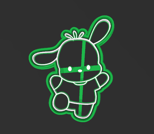 🍪 COOKIE CUTTER POCHOCCO・Archivo STL para Impresión 3D・Cults