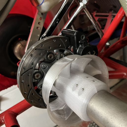 ⚽ MF3D Kart Racing Rear Brake Fan for 50mm Axles・ 3MF File for 3D ...