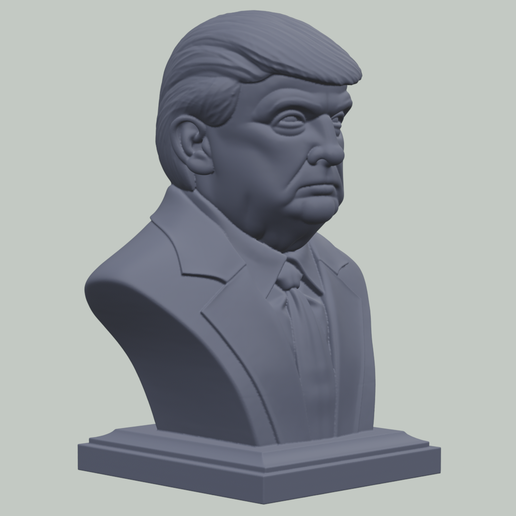👤 Donald Trump Bust・ STL File for 3D printing・Cults