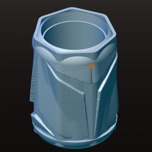 Free STL file Cylindrical STL Design with Embossed Pattern for Vase ...