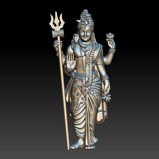 STL file Ardhnarishwar pendent 🔑 (OBJ)・3D print model to download・Cults
