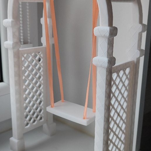 💒 Doll furniture: wedding arch, swing for dolls, 1/6・ STL File for 3D ...