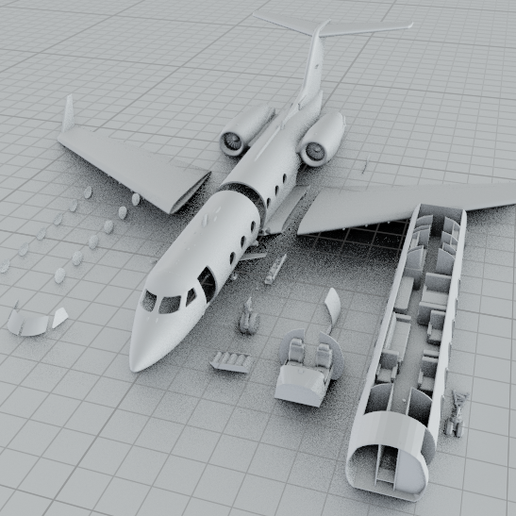 ️ Gulfstream IV Private Jet aircraft MODEL・ STL File for 3D printing・Cults