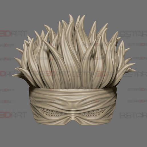 👁️ Gojo Saturo Eye Mask With Hair - jujutsu Kaisen Cosplay・ 3D File for ...