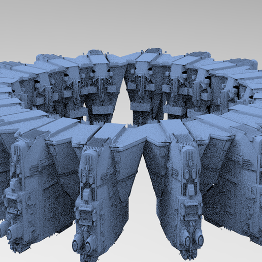 OBJ file Sci-Fi dark Platforms 1 🏗️ ・3D print design to download・Cults