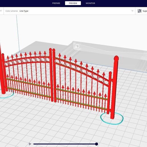 STL file gate wall 🏰 ・Design to download and 3D print・Cults
