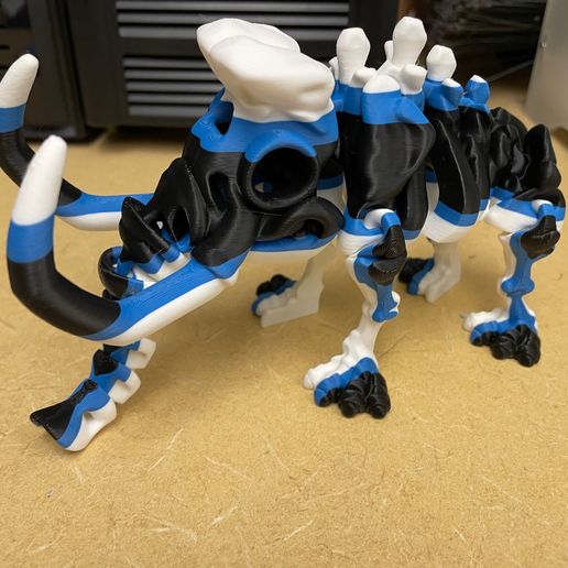 🧑‍🏭 Flexi Factory Skeleton Mammoth・3D Print with the Bambu P1S 3D ...