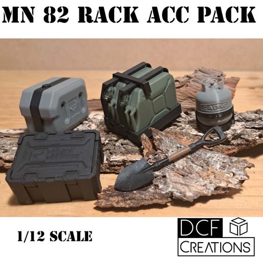 🚁 MN 82 LC79 Roofrack Accessory pack 1/12 Scale・ STL File for 3D ...