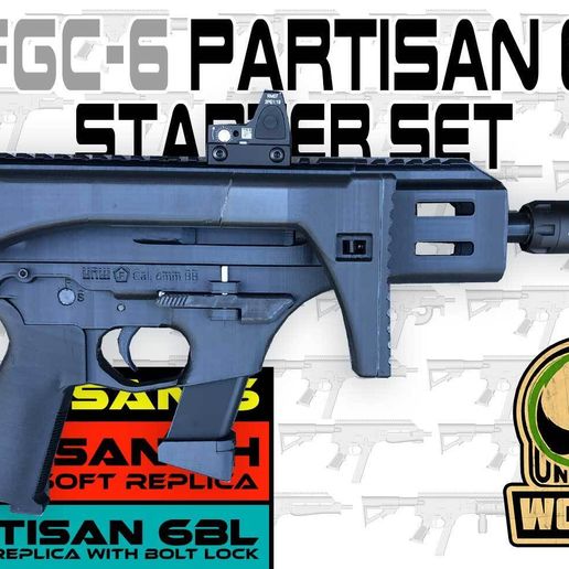 Free 3D file partisan 6 H / BL Partisan 9 replica starter kit GBB GBBR ...