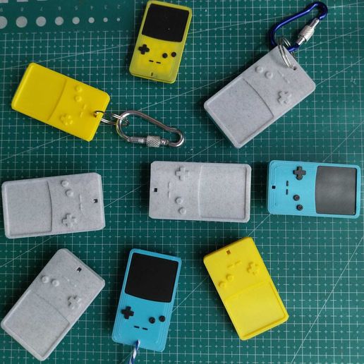 🎮 Retro Console Keychain + Cartridge. Satisfactory "click" type・ STL ...