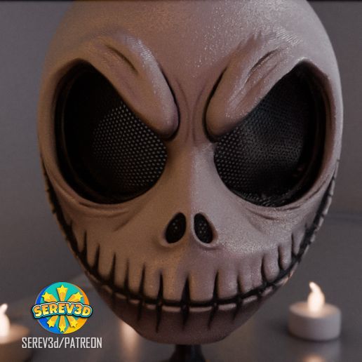 🎃 Mask-Jack Skellington Nightmare Before Christmas-SEREV3d・Free STL ...