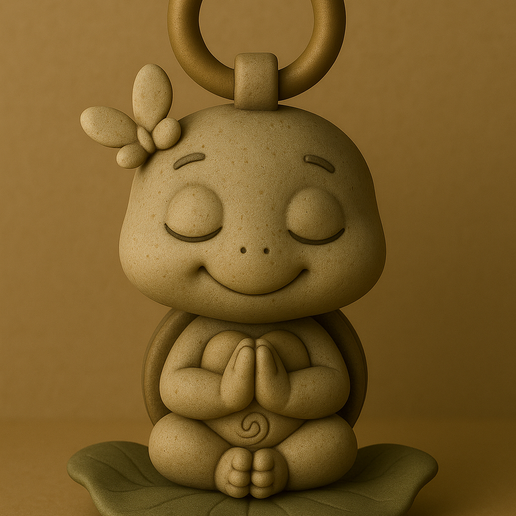 🐢 Serene Turtle Meditating・Free STL File for 3D printing・Cults