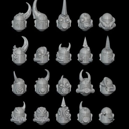 Archivo 3D Death Guardian Dudes Casco pack 2 🎲 ・Modelo para descargar e ...
