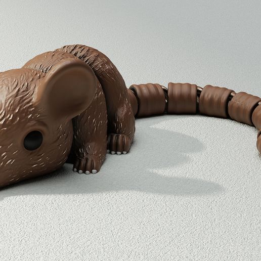 🐁 Flexi Mouse/Rat・Free 3D File for ・Cults