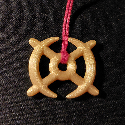 STL file Hisui region symbol / Arceus ring keychain 💍 ・Template to ...