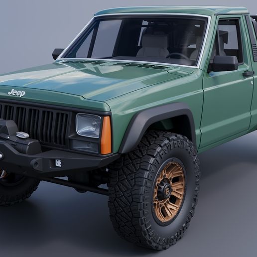 🚗 Jeep Comanche 1985 Custom・ 3D File for ・Cults