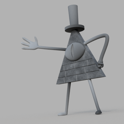 🎃 Gravity Falls - Bill cipher Statue・ STL File for 3D printing・Cults