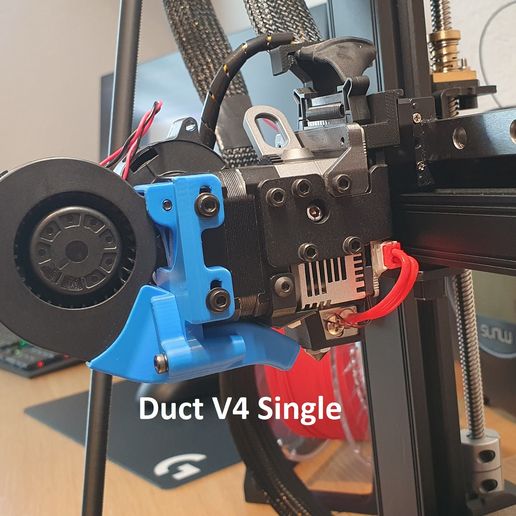 V4 AIR DUCT FAN 5015, 5020, ENDER 3 S1, S1 PRO, S1 PLUS, SPRITE EXTRUDER, ACCELEROMETER, LED ...