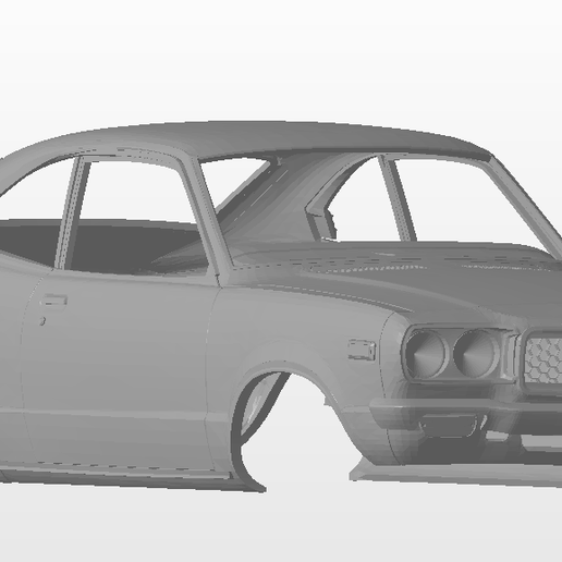 🚗 1:24 Mazda RX3 2 Door - "Scale-bodies"・ STL File for 3D printing・Cults