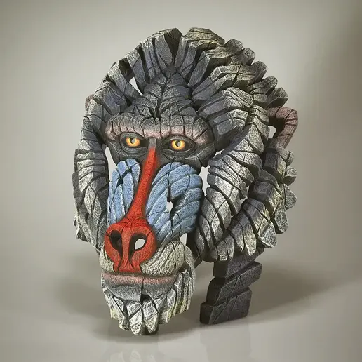 👤 MANDRILL BUST SCULPTURE 3D MODEL PRINT・ STL File for 3D printing・Cults