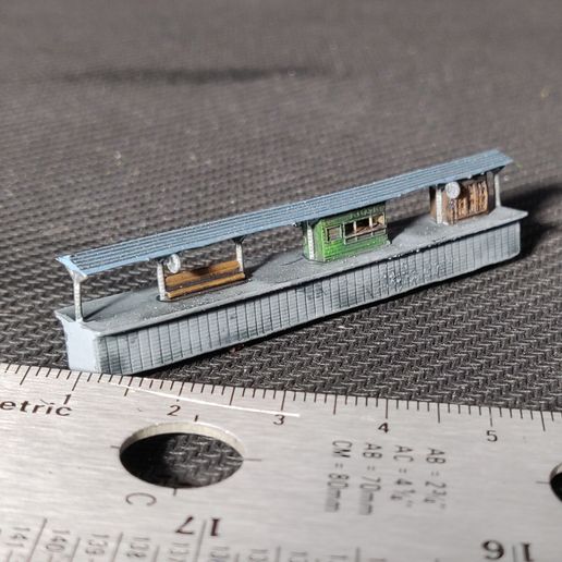 🤏 small train station for 2-4mm wg and t-scale trains・ 3D File for 3D ...