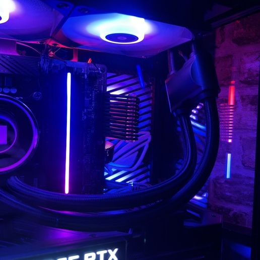 💻 ROG 240 mm Vertical Fans Cover・Free 3D File for 3D printing・Cults