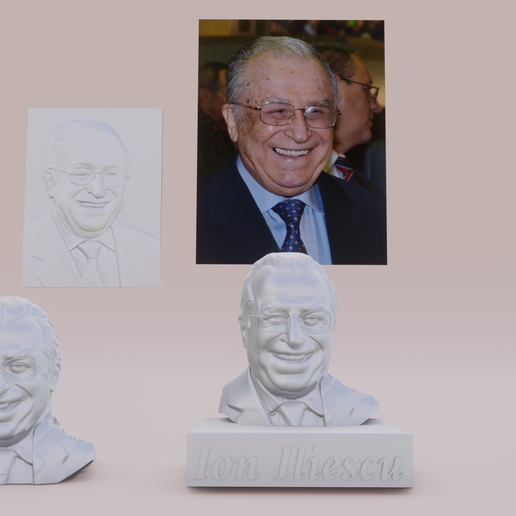 👥 Ion Iliescu Legacy Bundle 3D Print BUSTS and BAS RELIEFS 3D print ...