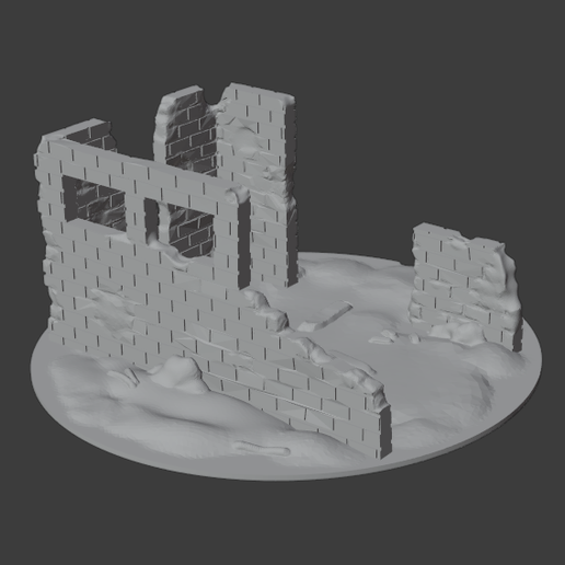 🧱 urban ruins base topper for 28mm miniatures・Free STL File for 3D ...