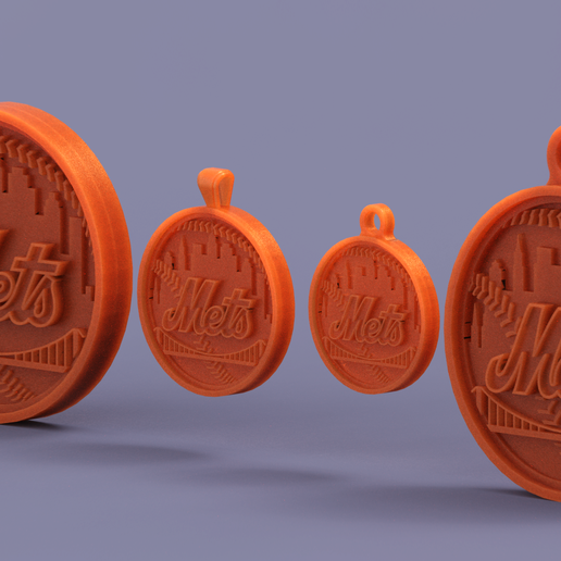 STL-Datei New York Mets Logo, Anhänger, Schlüsselanhänger, Ohrring 🆕 ...