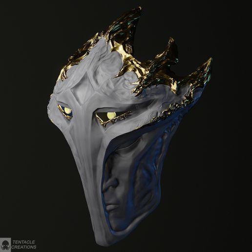 📁 STL FILES Arcane Viktor Mask 3D FILE・ OBJ File for 3D printing・Cults