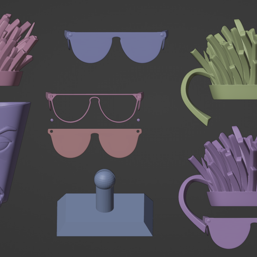 🍟 AquaTeen Frylock・ 3D File for 3D printing・Cults