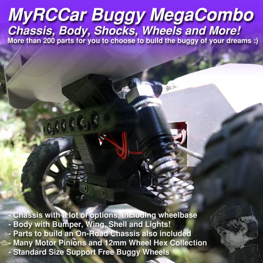 🏎️ MyRCCar OBTS Buggy Mega COMBO, including Chassis, Body, Shocks ...