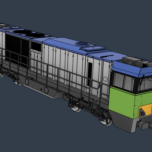 3D file G2000 BB Locomotive G-Scale 1:26 🚂 ・3D printer design to ...