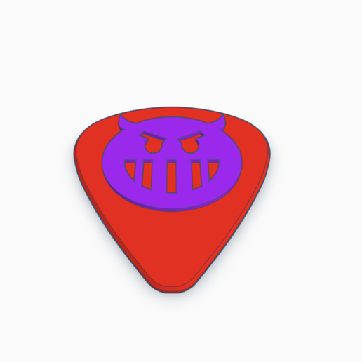 devil guitar pick