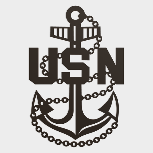 3D file Anchor 13 - 2D/3D Wall Art STL+SVG+DXL+PNG For CNC Router ...