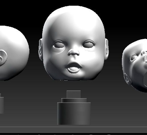 Archivo STL cabeza de bebe 🎲 ・Diseño imprimible en 3D para descargar・Cults