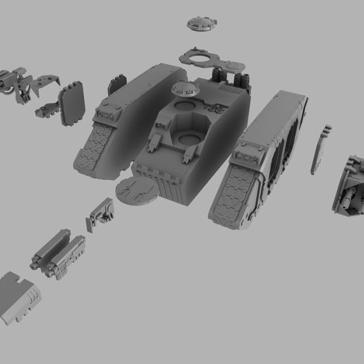 🛰 land raider・ STL File for 3D printing・Cults