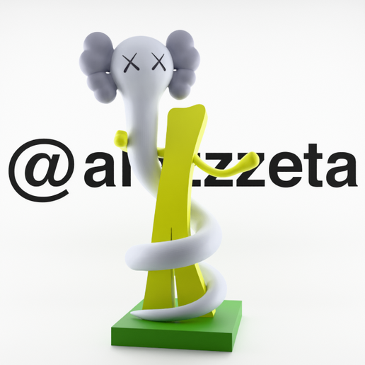 🗿 Kaws Born To Bend・ STL File for 3D printing・Cults