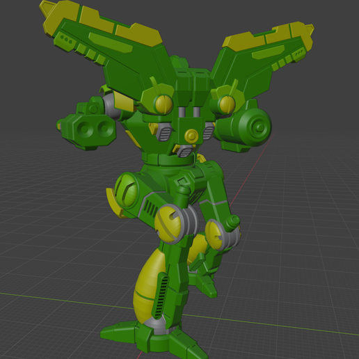 🦅 Jade Phoenix (all variants x 5 poses)・Free 3D File for 3D printing・Cults