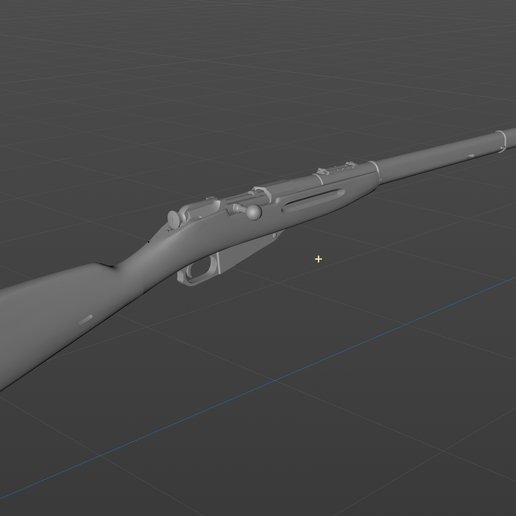 🎲 Soviet Mosin-Nagant M91 Dragoon Rifle 3D Model Material・Archivo OBJ ...