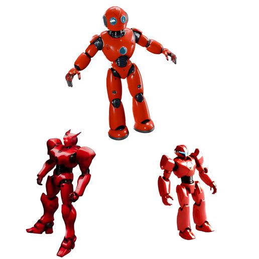 3D file Red Mech Warriors Collection ⚔️ ・3D printing model to download ...
