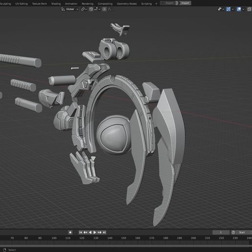 🔫 Overwatch 2 Ramattra Staff for Cosplay・ STL File for 3D printing・Cults