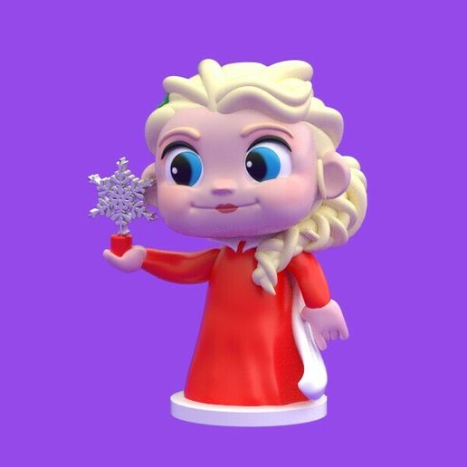 🎄 Elsa Frozen Christmas・ STL File for ・Cults